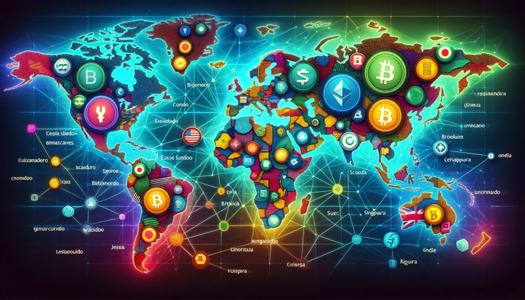 Quais são os países que realizam investimento em criptomoedas?