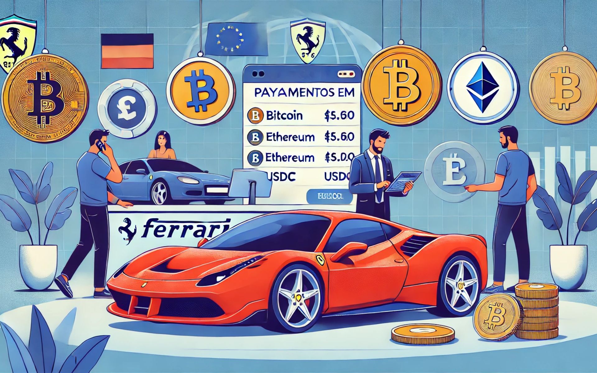 Ferrari Inicia Aceitação de Pagamentos em Bitcoin na Europa